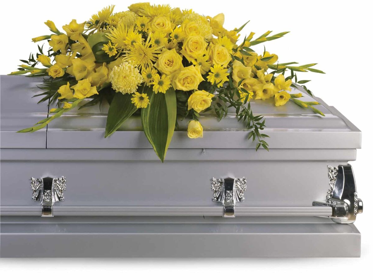 Graceful Grandeur Casket Spray | La Tulipe floral designs